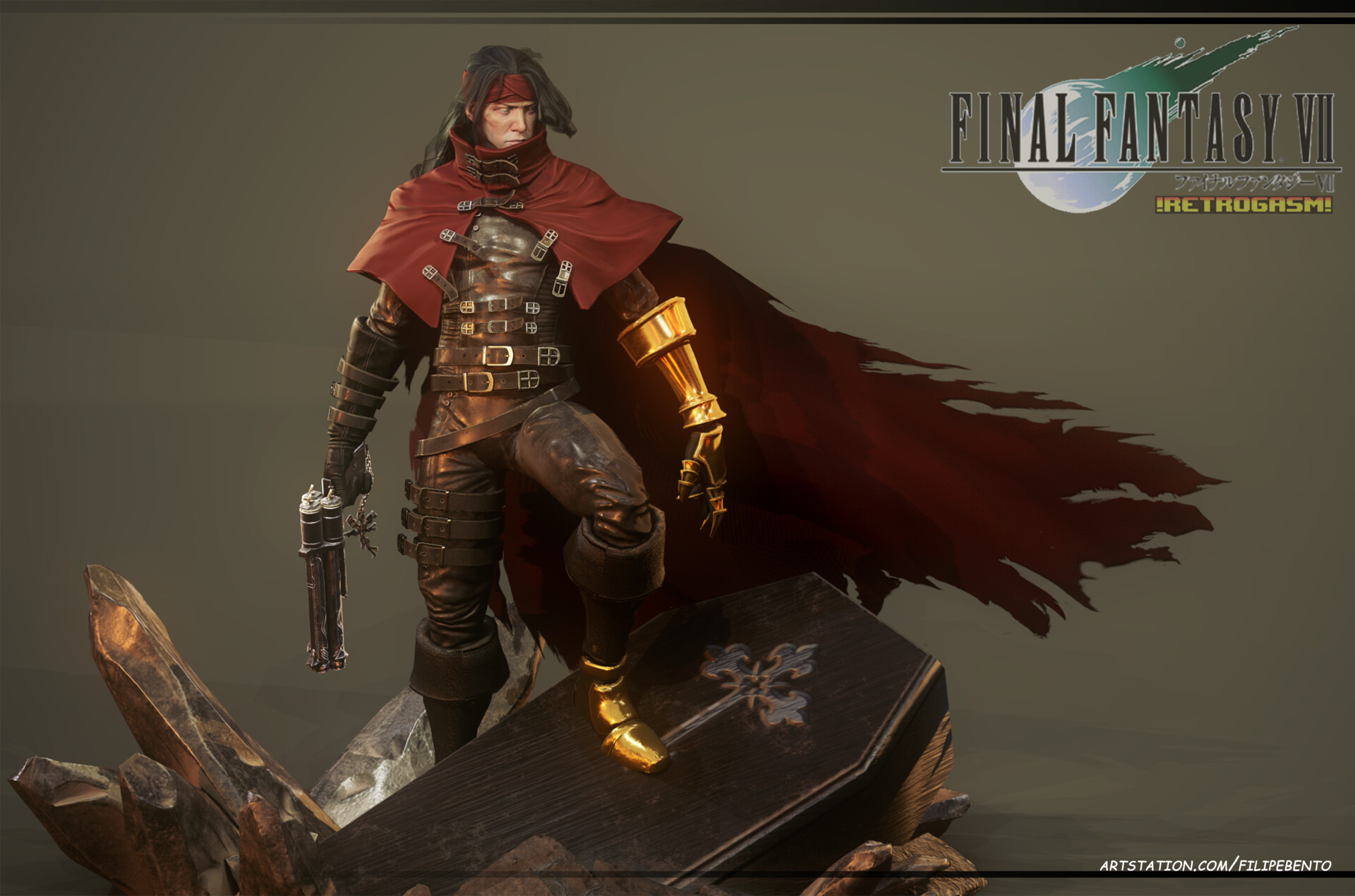 Aquí está el Vincent Valentine de Final Fantasy VII más realista que ...