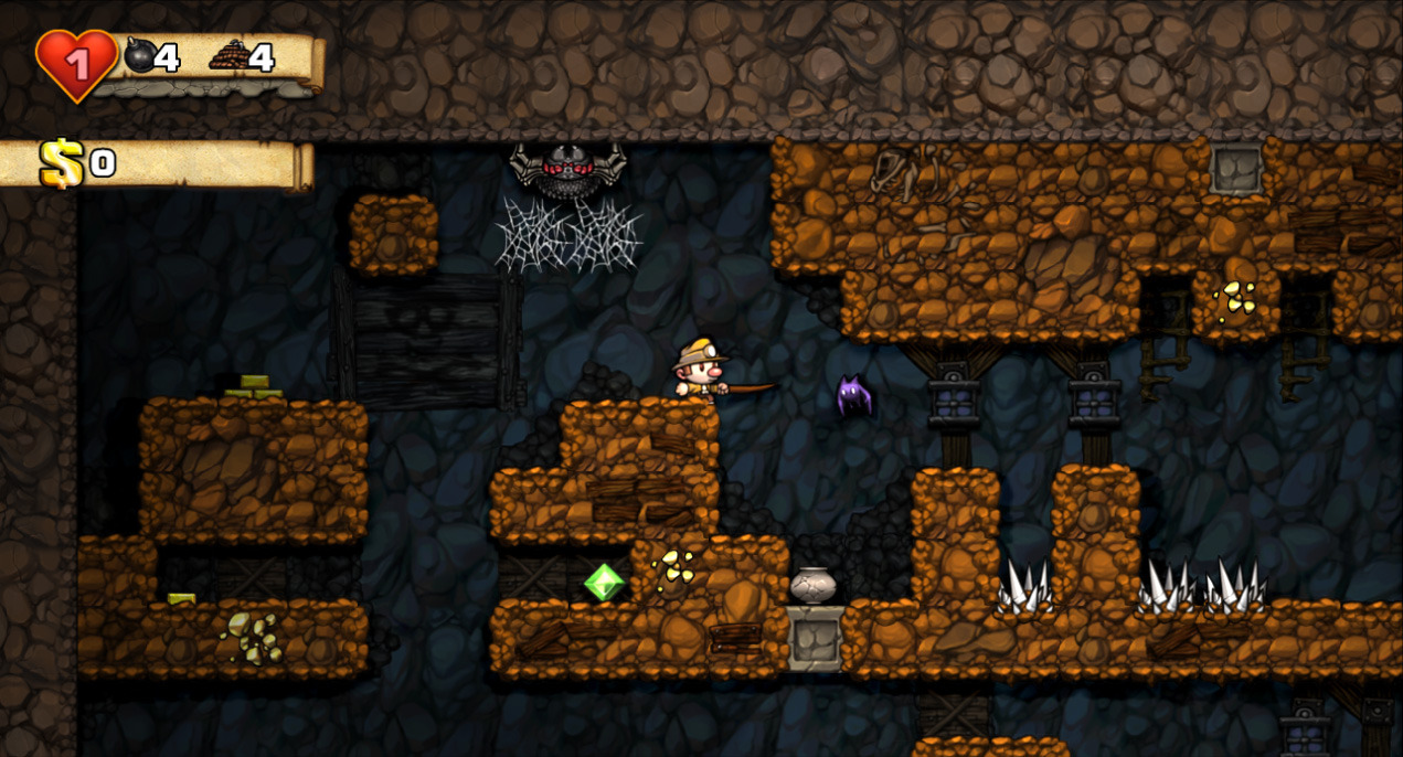 Spelunky se estrena en navegadores web con un juego gratuito